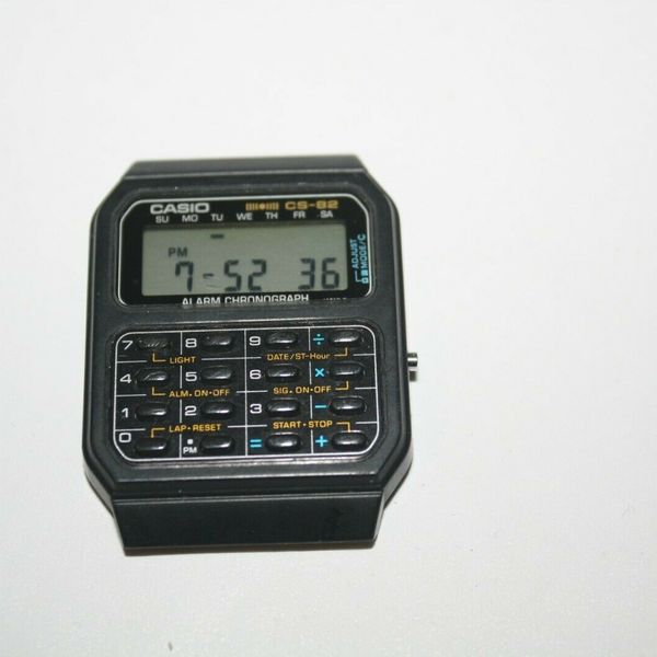 Vintage Casio CS-82 Digital Calculator Watch Module 231 | WatchCharts ...