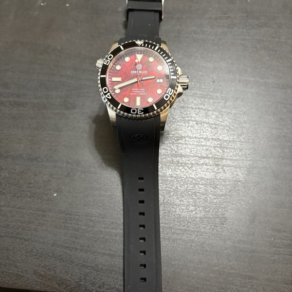 Deep Blue Automatic 300M Diver Watch with box/manual, compass/temp ...