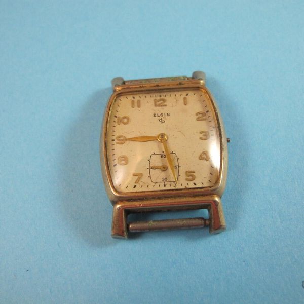 ELGIN MENS 1950 GRADE 554 MILITARY MOVEMENT 15J WATCH TRIPLE SIGNED ...