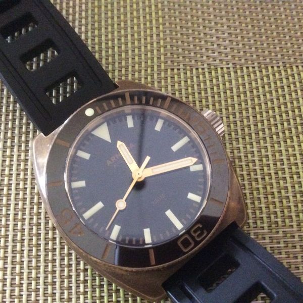 **SOLD** ARMIDA A7 Brass $250 | WatchCharts Marketplace