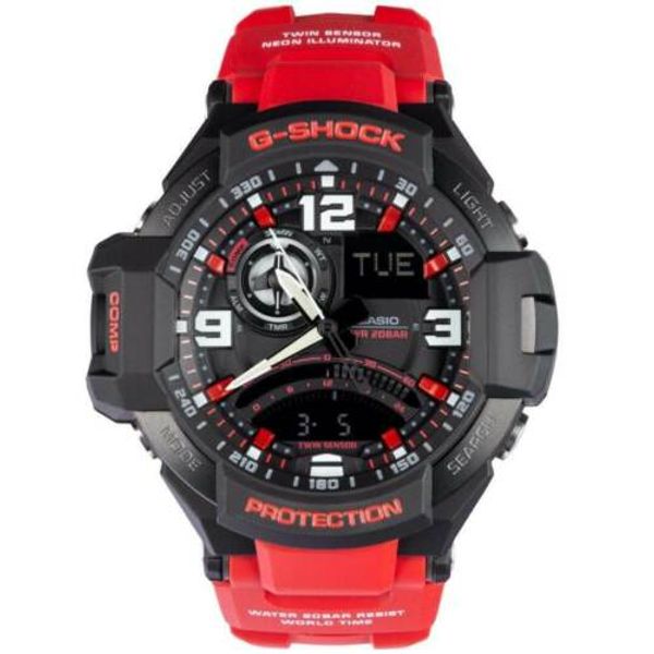 CASIO G-SHOCK MEN'S SKY COCKPIT QUARTZ RED WATCH GA-1000-4B | WatchCharts