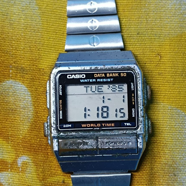 Used Casio DB-520 module 675 Data Bank 50 Men's watch | WatchCharts ...