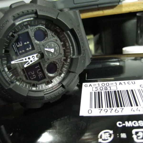 SOLD: [LNIB] Casio XL G-Shock GA100-1A1 aka 'Dark Knight' ***SOLD ...