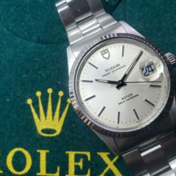 Vintage Tudor Prince Oysterdate 75204 by **Rolex** White Gold Bezel ...