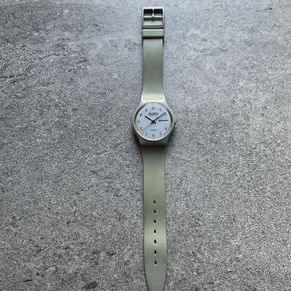 1983 Swatch Prototype Watch, Rare 1980s 1st Year 34mm Case With Day ...