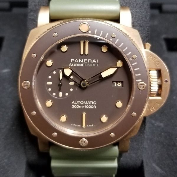 Panerai Submersible Bronzo PAM00968 968 47mm Bronze, 2019 full set ...