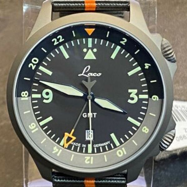 LACO Stainless Steel AUTOMATIC GMT Pilot Watch Special Models 862120 ...