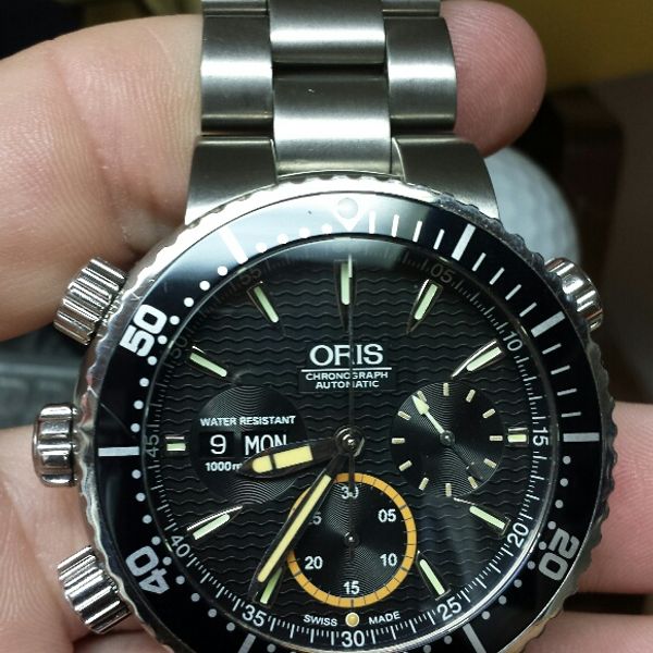 Oris Carlos Coste Limited Edition Destro Chronograph on bracelet ...