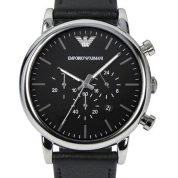 EMPORIO ARMANI MEN'S LUIGI BLACK WATCH AR1828 | WatchCharts Marketplace