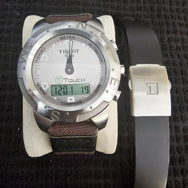 Tissot Authentic Men's T-Touch Z 251/351-1 Stainless Steel Watch ...