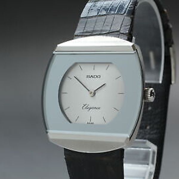 [N MINT] RADO Elegance 396.3030.4 Silver Dial Hand Winding Men Watch ...