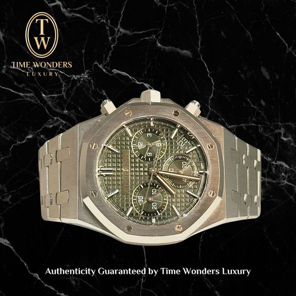 LNIB 2023 Audemars Piguet Royal Oak Chronograph Green 26240ST 26240 ...