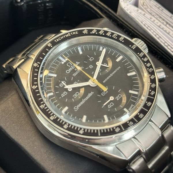 Omega X Swatch Metal Mod Moonswatch Mission to the Moon- Metal Case ...