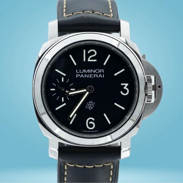 Panerai Luminor Logo PAM01084 Black Dial Stainless Steel Hand Wound ...