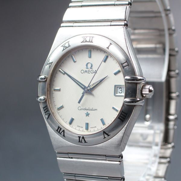 [N MINT] Vintage Omega Constellation Silver Date Men's Watch Quartz ...