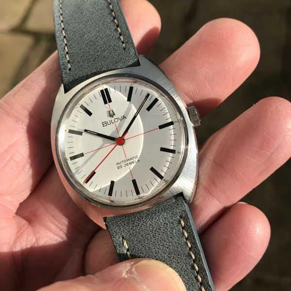 Stunning vintage 1969 swiss Bulova 11 ANAC cross hair dial 23J ...