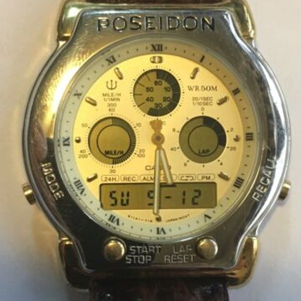 Casio PNM-508 T 384 Poseidon Ultra Rare Vintage Japan Wrist Watch ...
