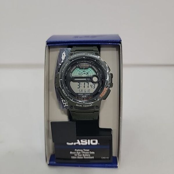 Casio Fishing Timer 100m Water Resistant Watch CAS143 Brand New in Box ...