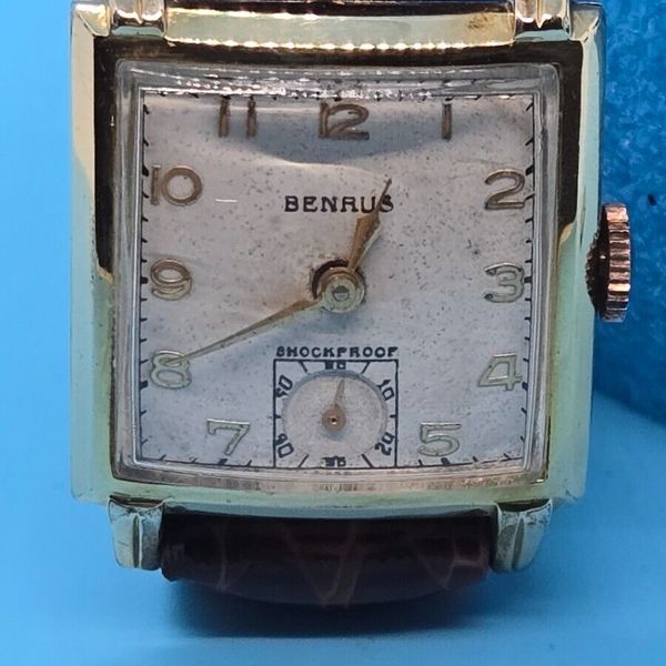 Benrus Vintage 17 Jewel Tank Style Wristwatch Working | WatchCharts ...