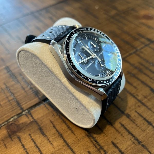 OMEGA x Swatch MoonSwatch - Mission to Moon - Steel Metal Mod - Leather ...