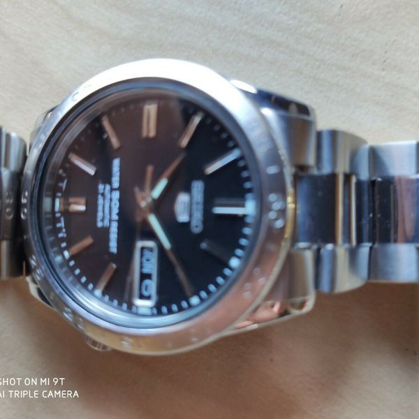 Seiko 5 SNKE 01K1 automatico Day-Date Orologio Uomo in Acciaio Inox 37 ...