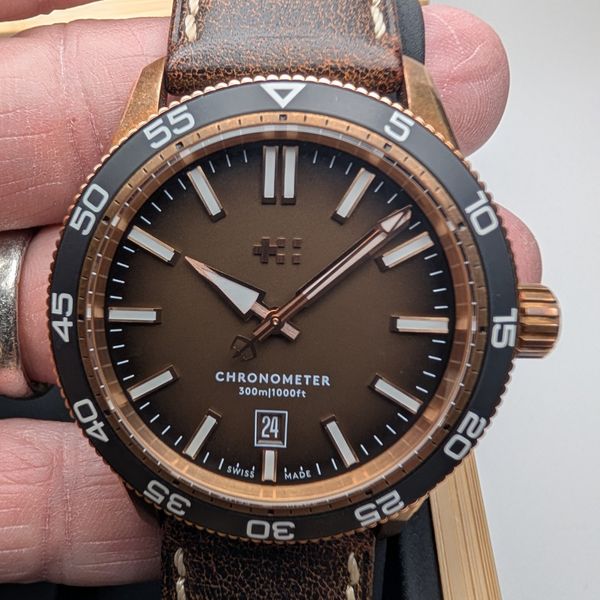 Christopher Ward C60 Pro 300 Bronze 42mm Automatic Watch Box Paperwork ...