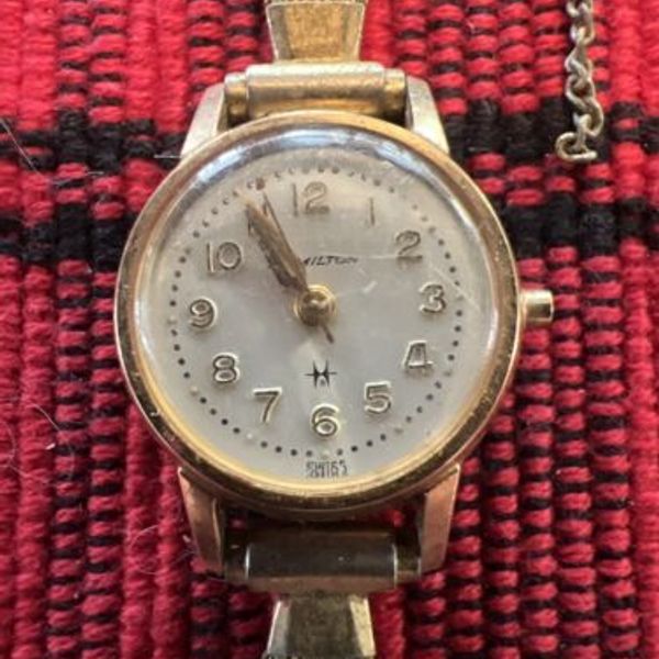 Vintage Hamilton Watch Stainless Steel Back 10k Gold Fill Bezel W ...