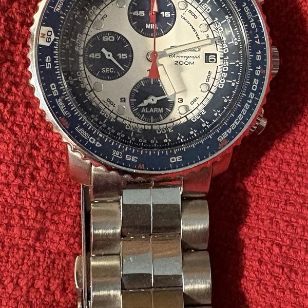SEIKO Flightmaster Chronograph Mens Aviation Pilot Watch. | WatchCharts ...