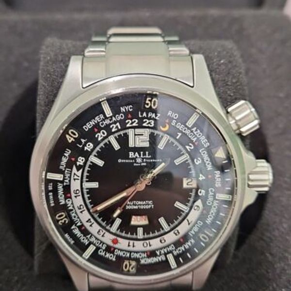 Ball Watch Engineer Master II Diver World Time Men's Watch Running ...