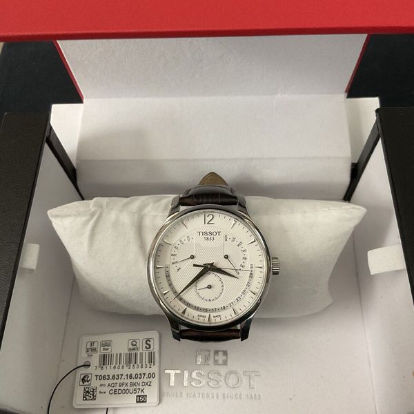 TISSOT Tradition Perpetual Calendar Men's Watch Stainless Steel ...