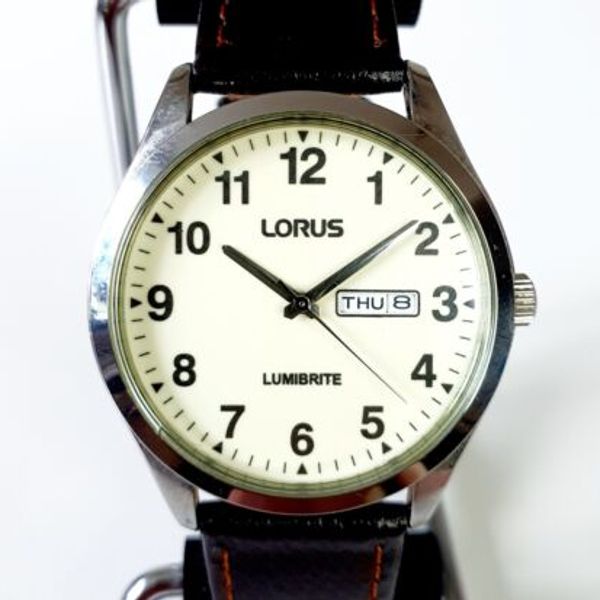 Lorus By Seiko Lumibrite VJ33-X018 Watch Mens Quartz Luminous New ...