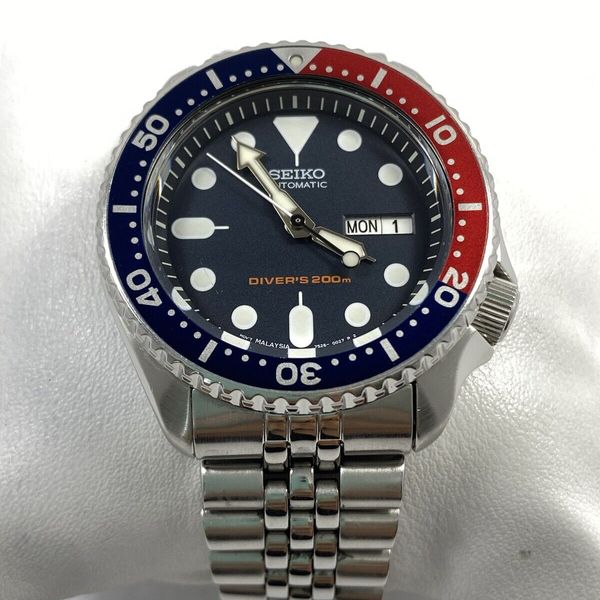 Seiko Automatic Blue Dial Stainless Steel Men's Diver Watch SKX009 ...