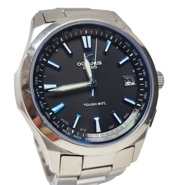 [B Rank] Casio OCEANUS OCW-S100-1AJF Solar Radio Watch w/ Box & Manual ...