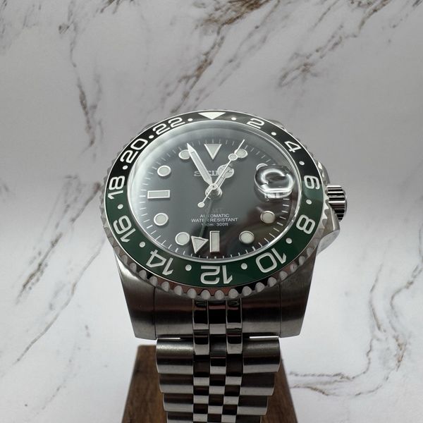 Brand New Modified Seiko Automatic GMT Watch Sprite GMT Master Style ...