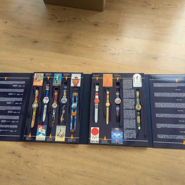 Swatch Historical Olympic Games Collection 1996 Atlanta 9 Watches Box ...