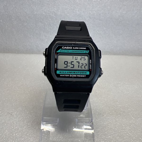 Casio Men Casual Digital Resin Strap Watch (W86-1VQ) | WatchCharts ...