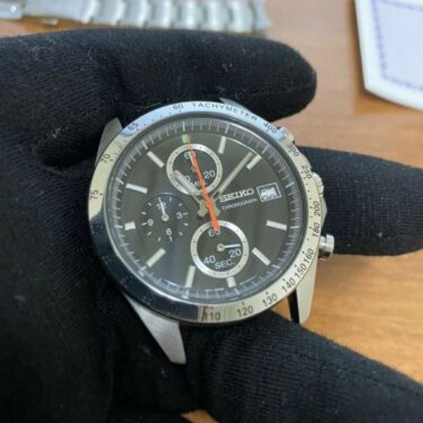 Seiko Spirit SBTR005 Chronograph Quartz Men's Watch Stainless Steel 100 ...