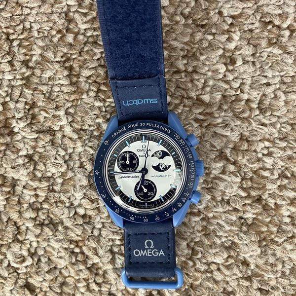 Swatch OMEGA Mission to The Super Blue Moonphase Moonwatch ...