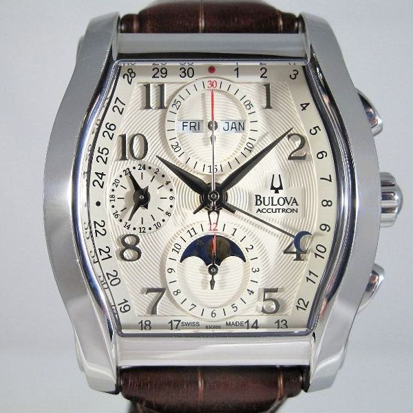 SOLD Bulova Accutron Stratford Chronograph Moonphase 39mm | WatchCharts ...