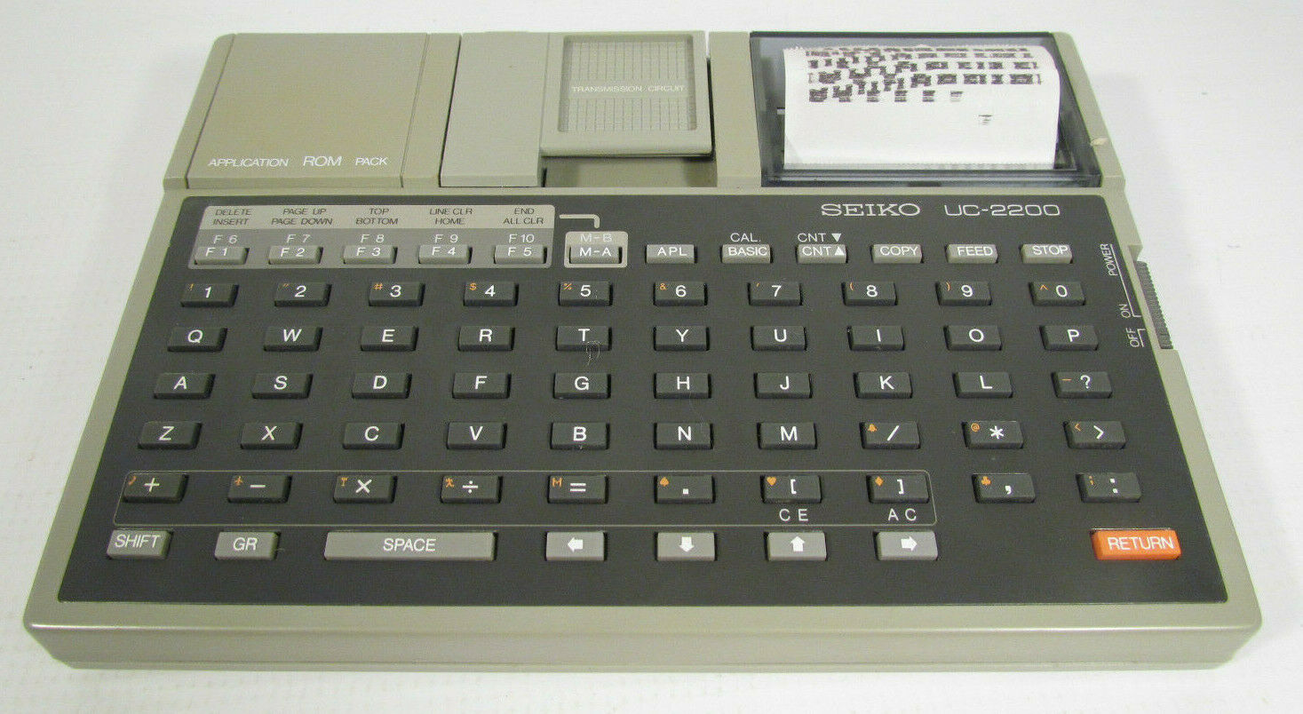 Very RARE Japanese Vintage 1983 SEIKO UC-2200 Programming Keyboard ...