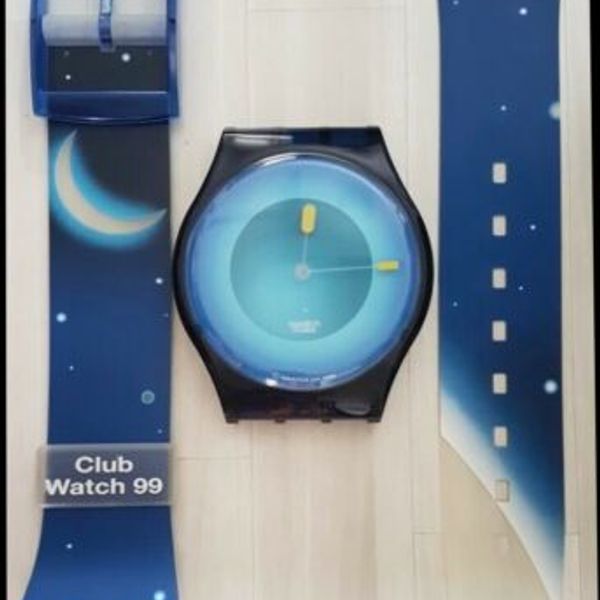 Maxi Swatch Wall Watch 1998 MGZ160 Space Dreams Club 99 Limited Vintage ...