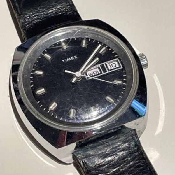 Vintage 1976 TIMEX Steel Classic Day Date Auto Watch Runs Great 16851 ...