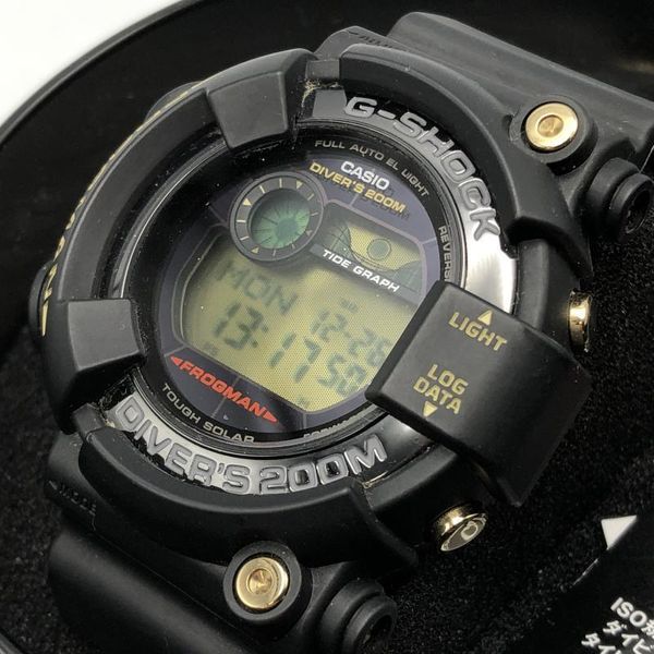 [Used] CASIO Casio G-SHOCK GF-8235D FROGMAN 35th Black Gold Frogman ...