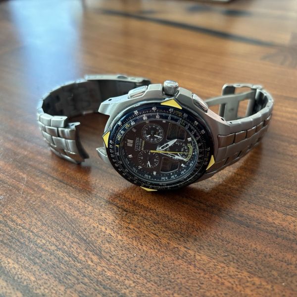 Citizen Blue Angels Skyhawk Eco-Drive Titanium Watch | WatchCharts ...