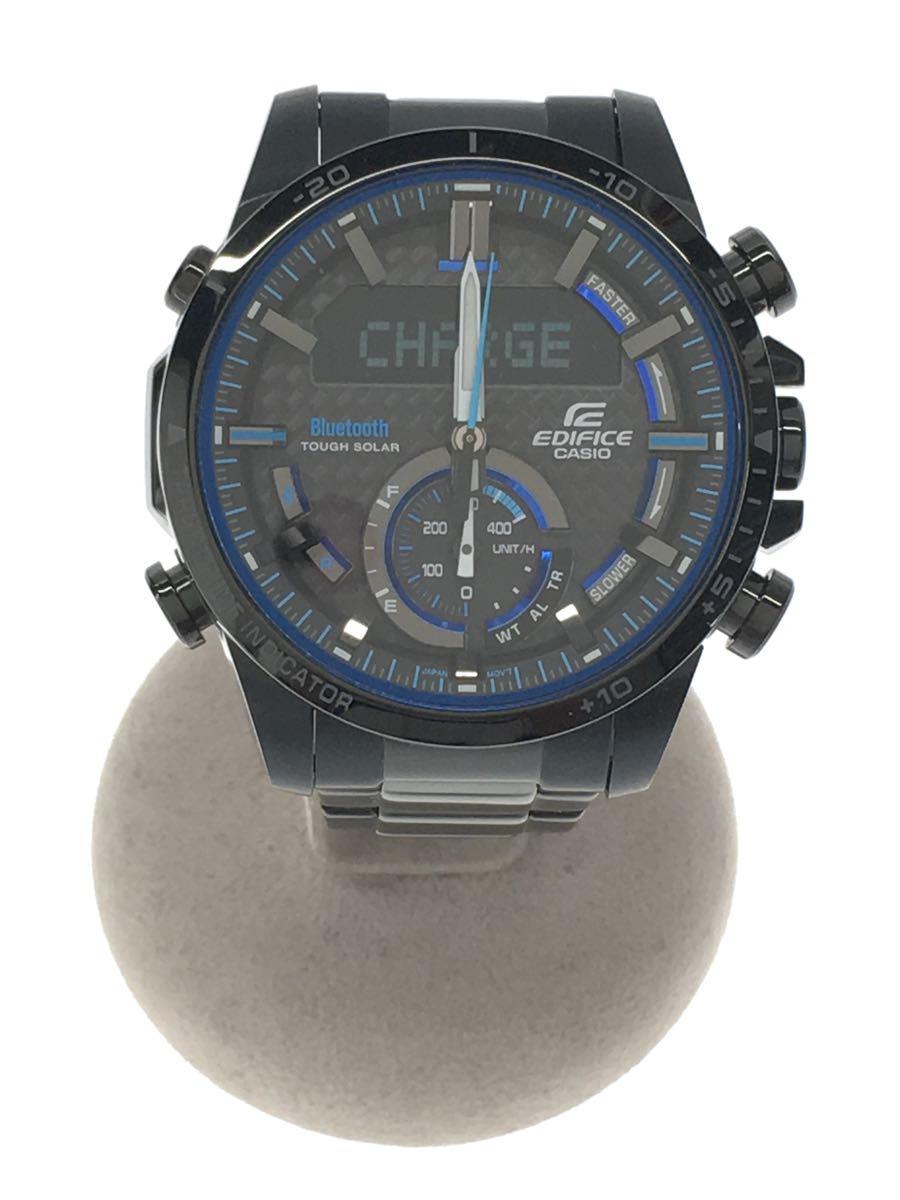 [Used] CASIO Solar Watch EDIFICE/Digi-Ana/Stainless Steel/Black/ECB ...