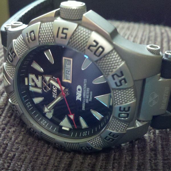 FS: Reactor Mens Gamma - Rubber Strap - Titanium - Black Dial ...