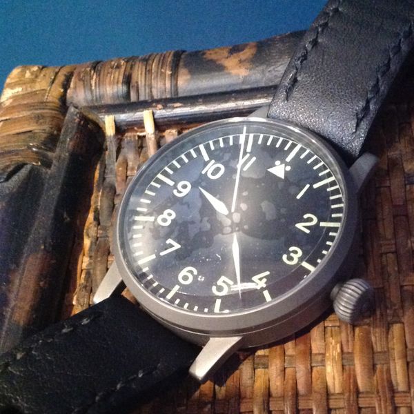 Laco Limited Edition Replika B-Uhr Flieger - Type A dial - 55mm ...