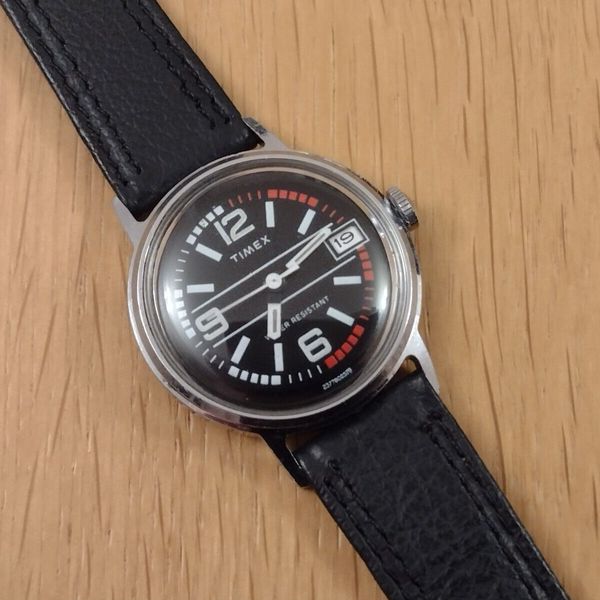 RARE VINTAGE TIMEX 1970's MECHANICAL SPRITE SPORTS STYLE WATCH WORKING ...