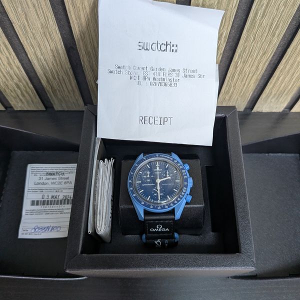 OMEGA x Swatch Mission to Neptune Moonswatch Includes Receipt ...