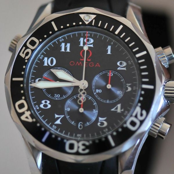 Omega Seamaster Olympic edition automatic watch with chronograph 41.5mm ...